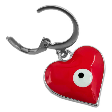 CORAZON ROJO OJO TURCO CIERRE FRANCES CIRCULAR ARO