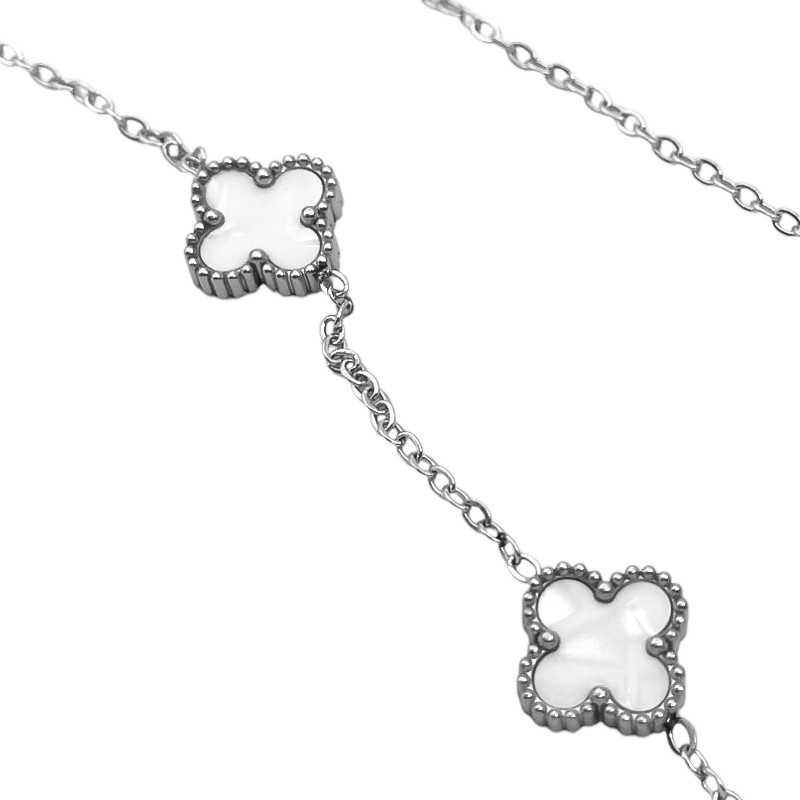 NACAR CINCO FLORES TREBOL TIPO VAN CLEEF 40+5CM COLLAR