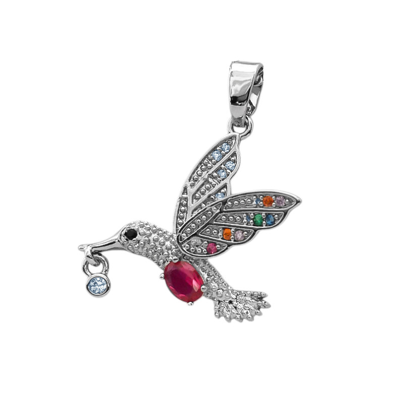 ROJO COLIBRI PICAFLOR C/ GOTA DE NECTAR EN CUBIC Y MICROPAVE DE COLORES ...